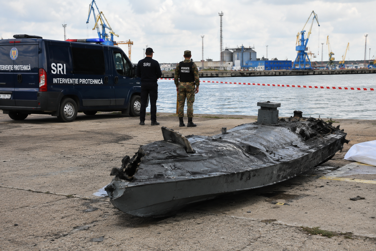 România cere explicații Ucrainei după explozia dronei din Portul ...